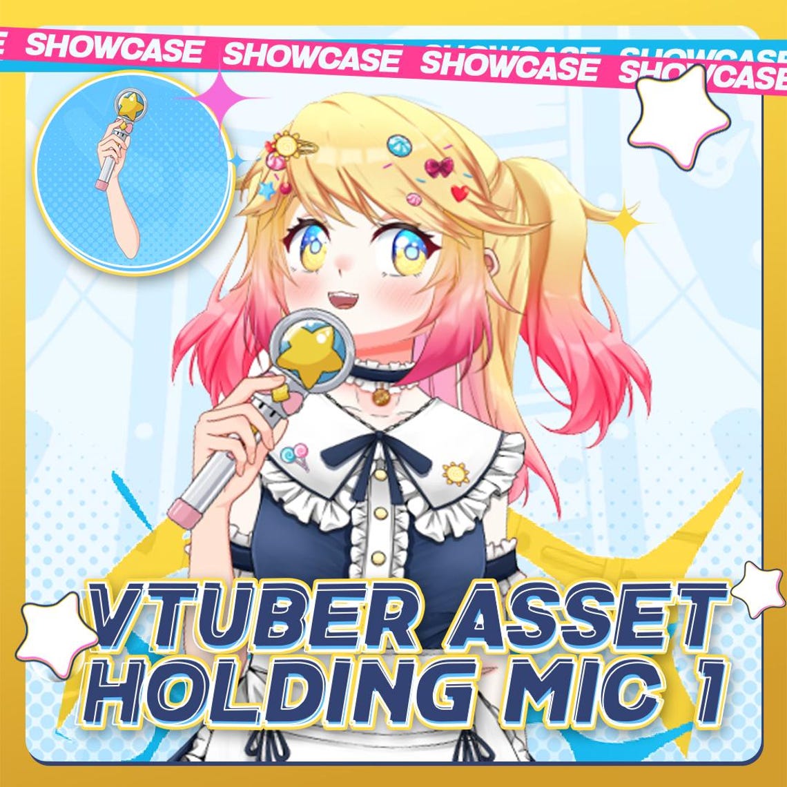 Vtuber Microphone Asset: Live2d Mic Prop for Twitch Streams - Etsy