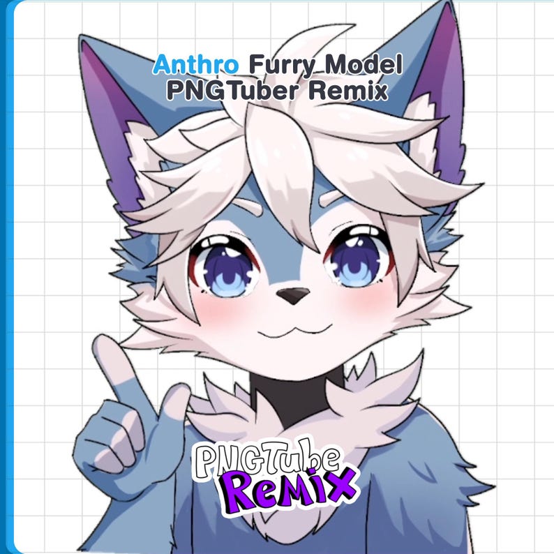 Furry Anthro Pngtuber Avatar: Expressive Character for Vtubers ...