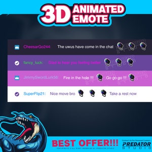 3D Animated Emote, Discord Emotes, Twitch Emote, Custom Emotes, Emote ...