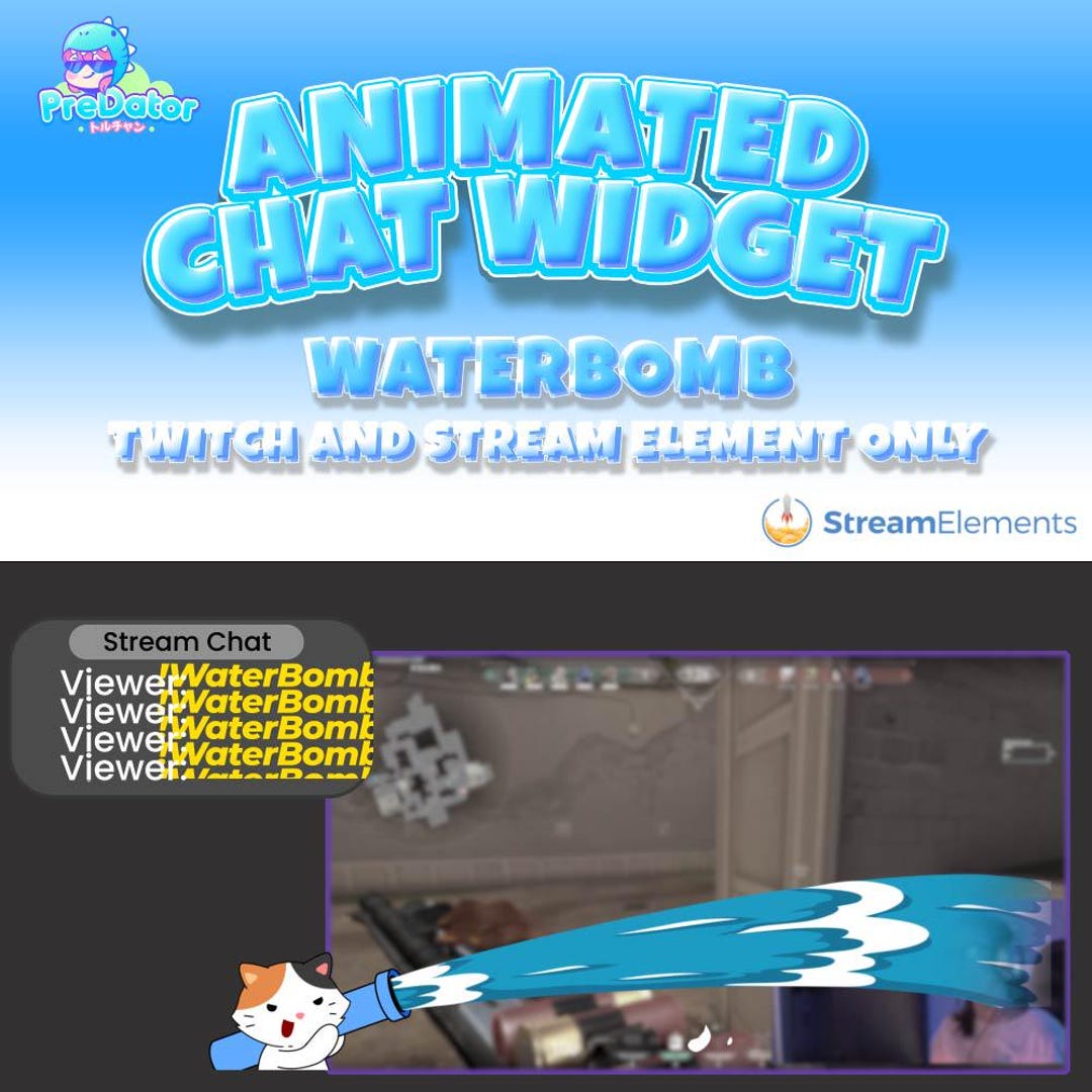 Elegant Animated Twitch Chat Widget | Enhance Your Streaming Experience ...