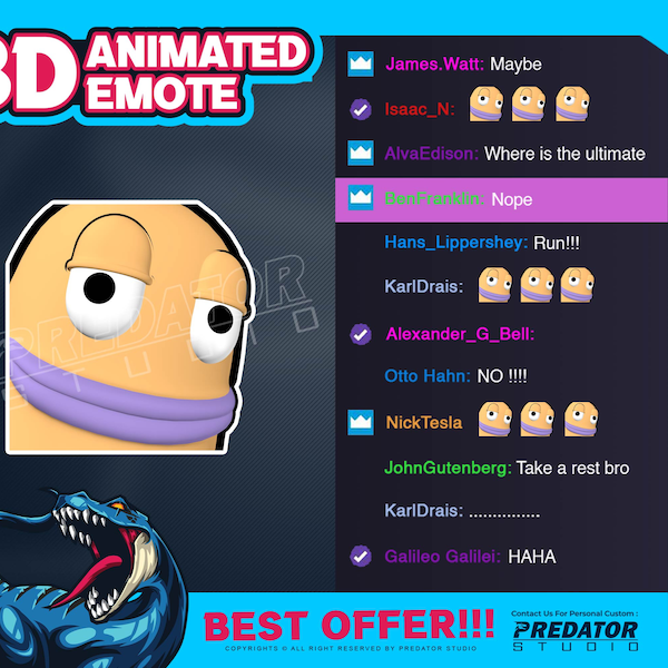 Twitch Fish Emotes - Etsy