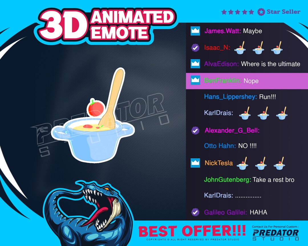 Cooking Alert Tomato 3D Animated Emote: Bring Joy and Entertainment to ...