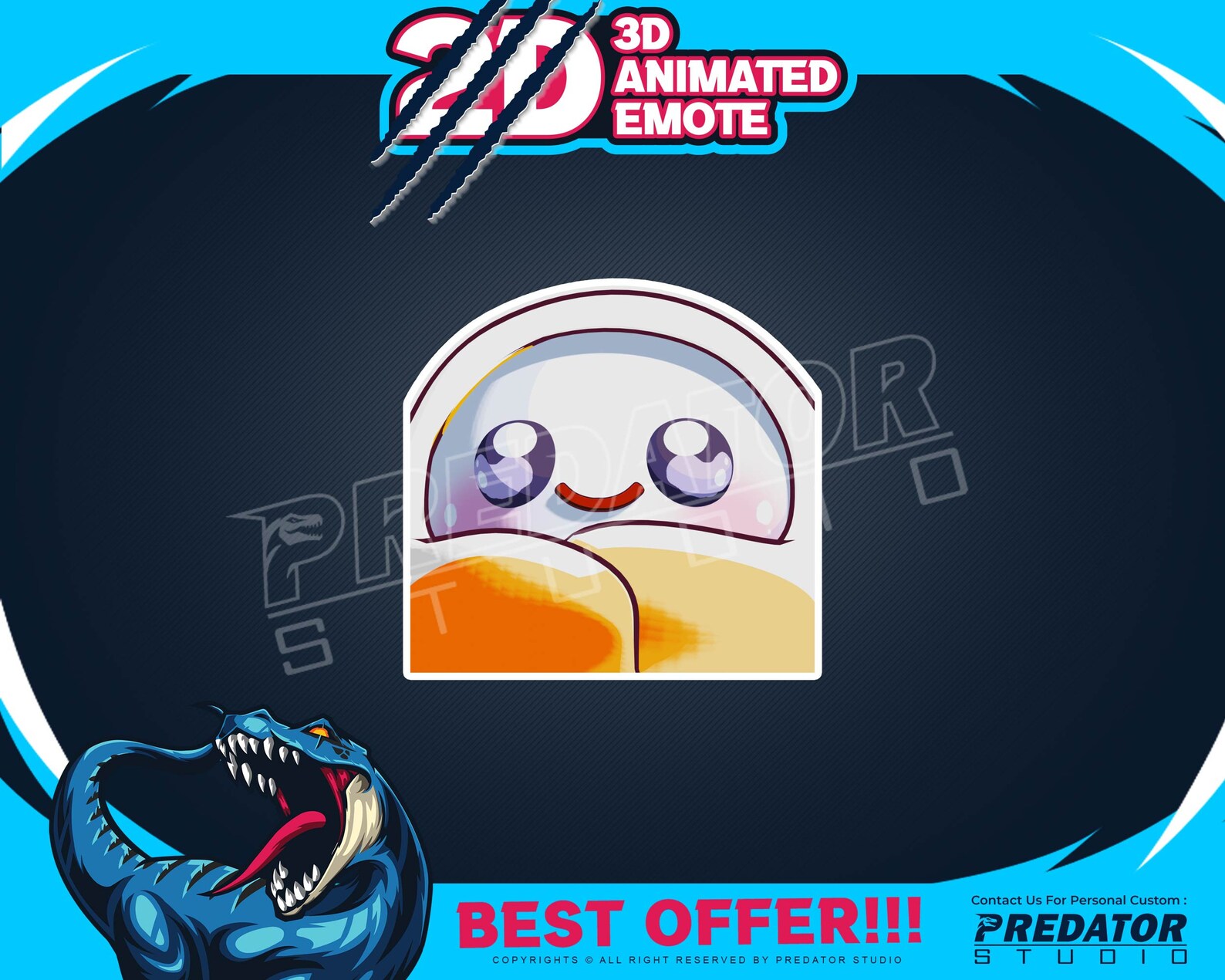 Blanket 3D Animated Emote, Emotes, Kick Emote, Emote Commission, Stream ...