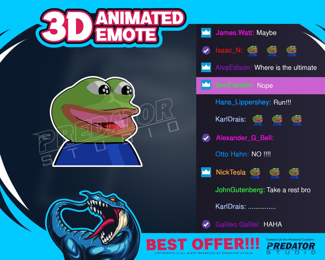 Papaga Happy 3D Animated Emote: the Perfect Addition to Your Stream ...