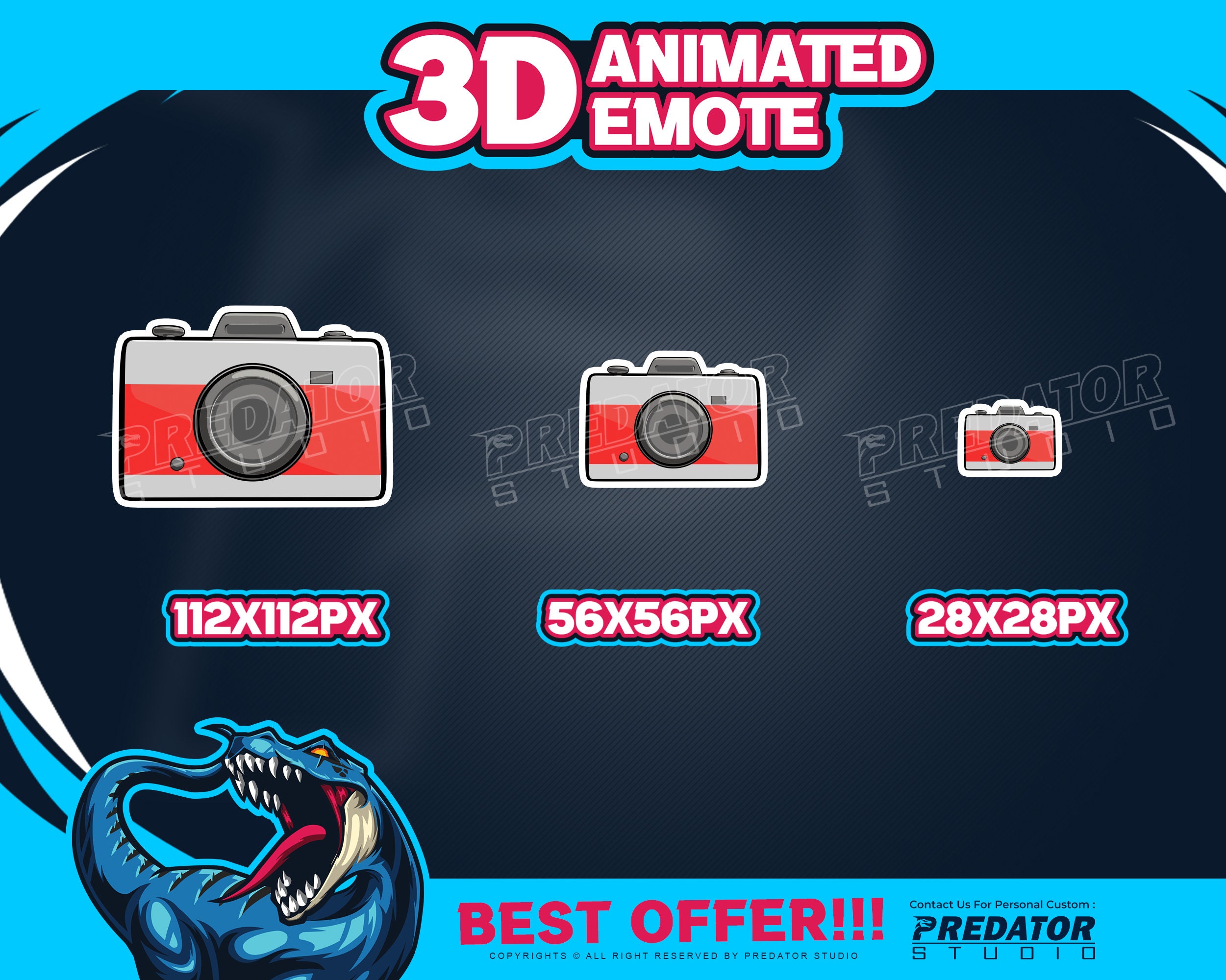 3D Animated Emote Twitch Sub Emotes 3D Animation Twitch - Etsy