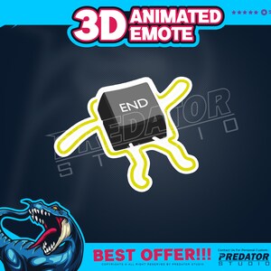 3D Animated Emote, Twitch Emote, Emote Commission, Kick Emote, Stream ...