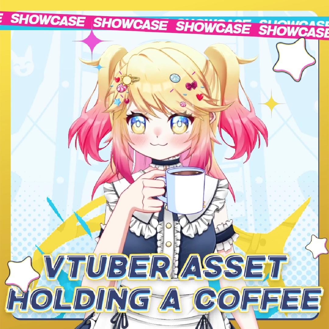 Vtuber Assets Coffee-holding Hand for Live2d Item Cozy Stream Moments ...