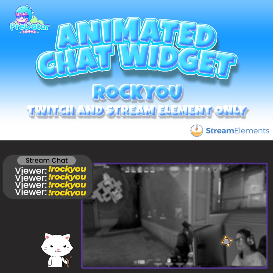 Animated Twitch Chat Widget: Interactive Stream Overlay (streamelements ...