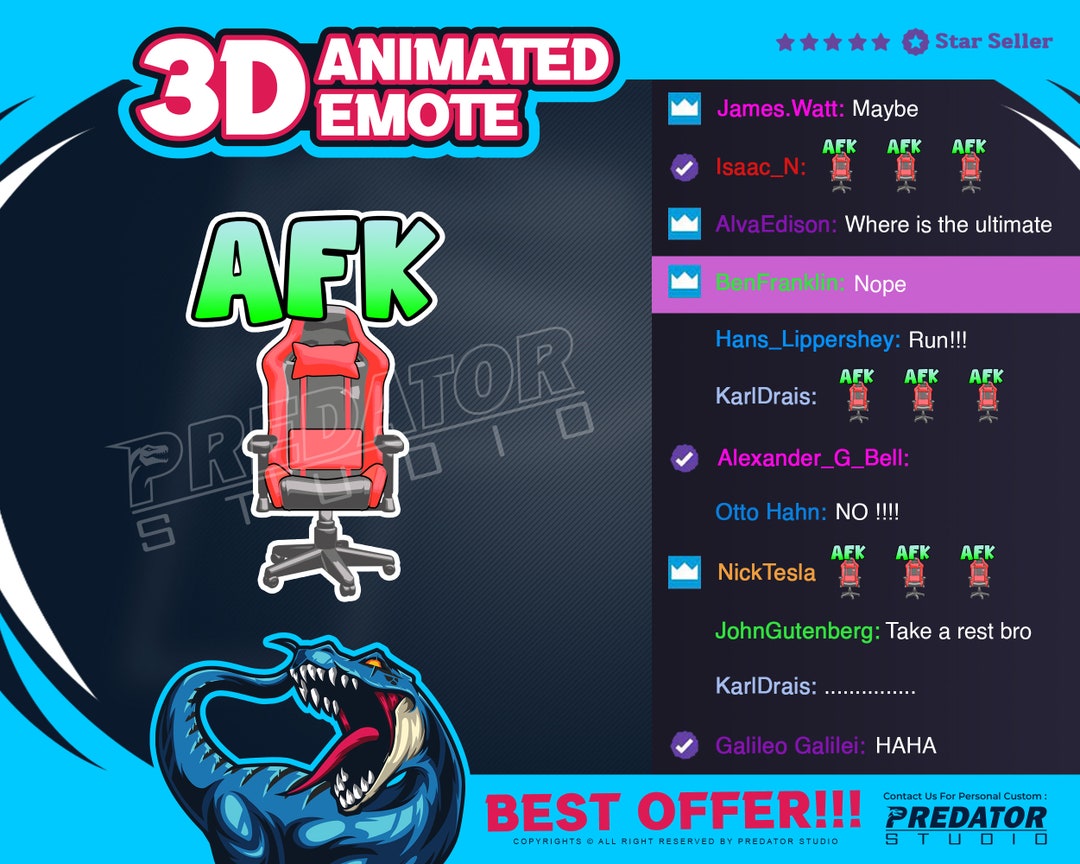 3D Animated Emote, Twitch Chat Emotes, Emote Commission, Kick Emote ...