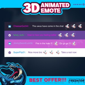 3D Animated Emote Game Emote Cute Emotes Discord Emotes - Etsy