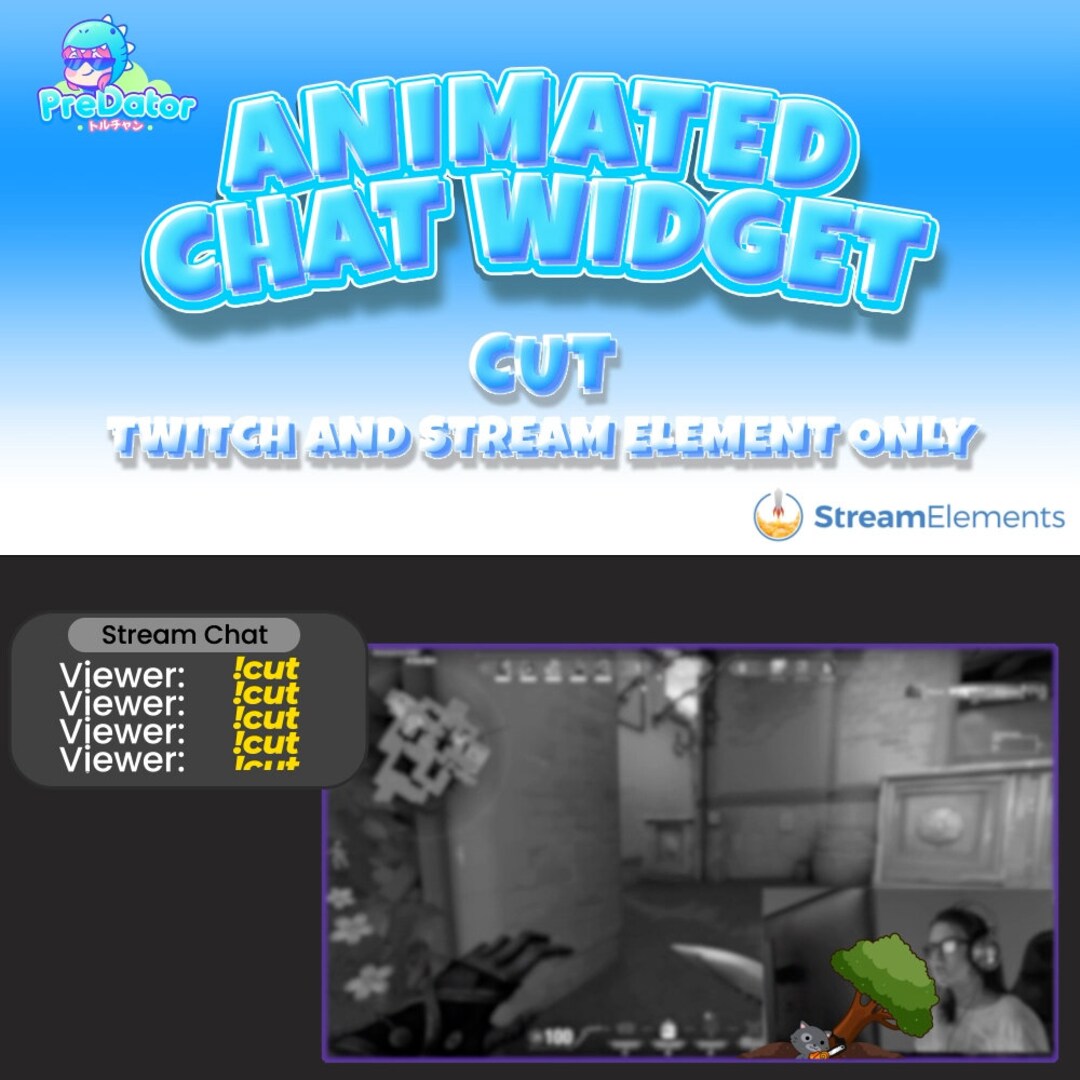 Animated Twitch Chat Widget: Streamelements Integration (GIF Digital ...