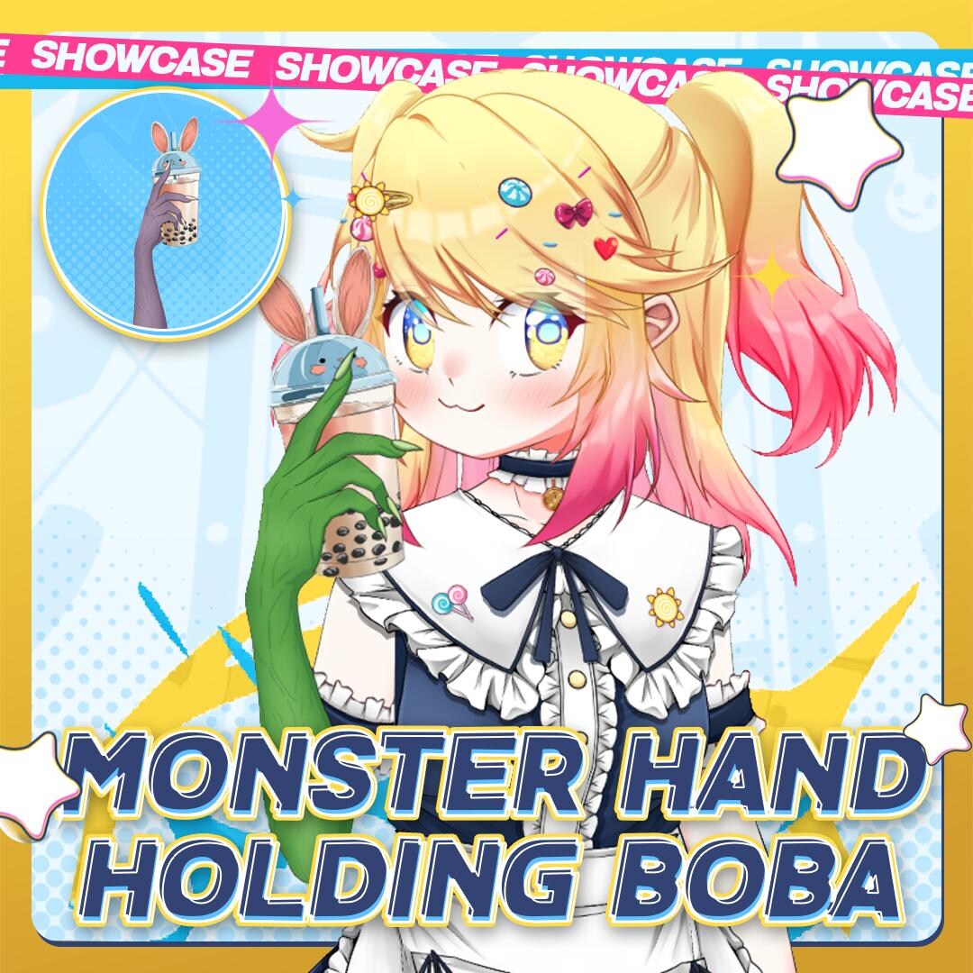 Vtuber Asset: Monster Hand Holding Boba - Live2d Prop - Etsy