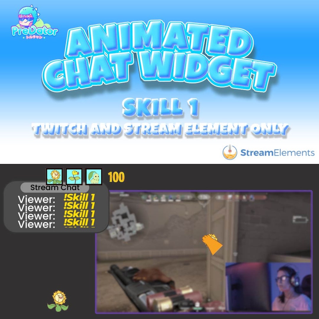 Animated Chat Widget: Twitch Stream Enhancement (streamelements) - Etsy