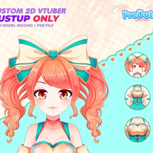 Custom Anime Vtuber Live2d Bust-up Model With Rigging - Etsy