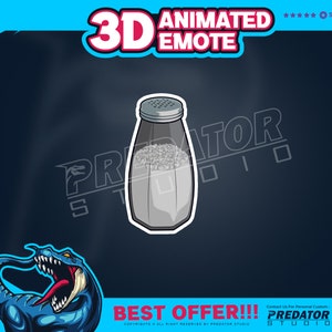 3D Animated Salt Emote: Twitch/kick Stream Emotes - Etsy