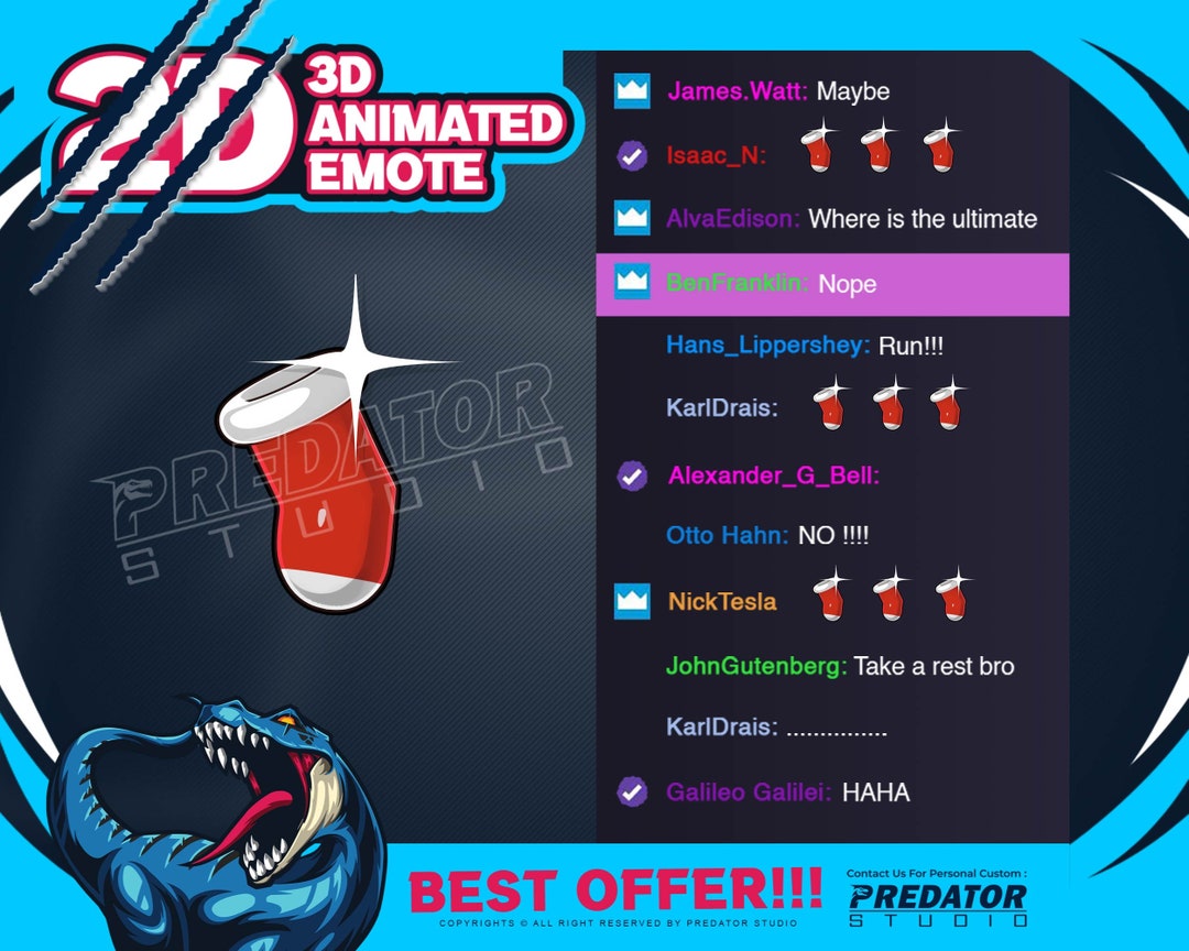 Christmas Sock 3D Animated Emote, Emotes Twitch, Kick Emote, Emote ...