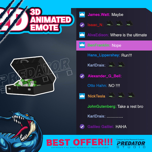 Twitch Animated Emote Money - Etsy