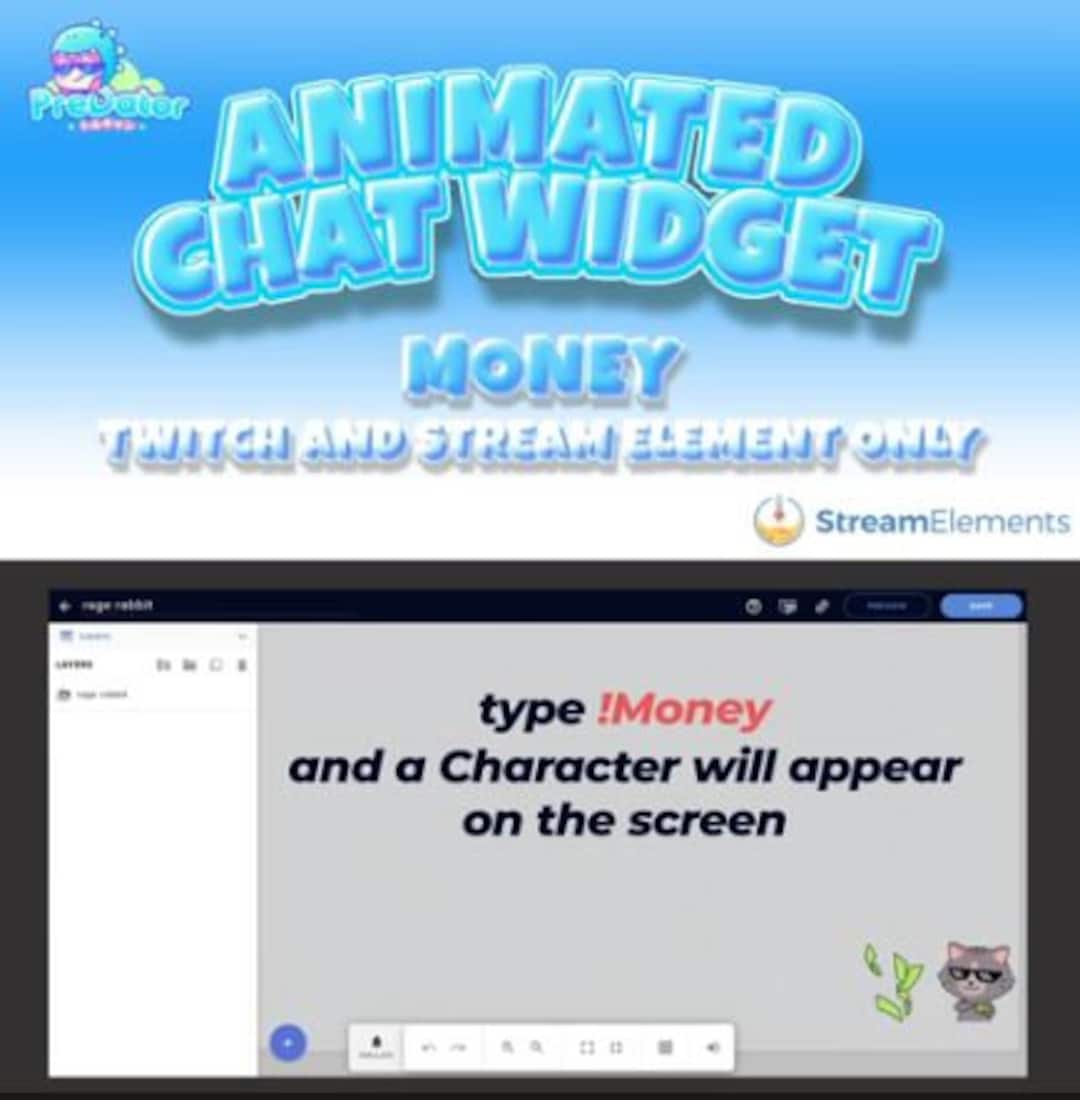 Twitch Animated Chat Widget Money for Enhance Your Streaming Experience ...