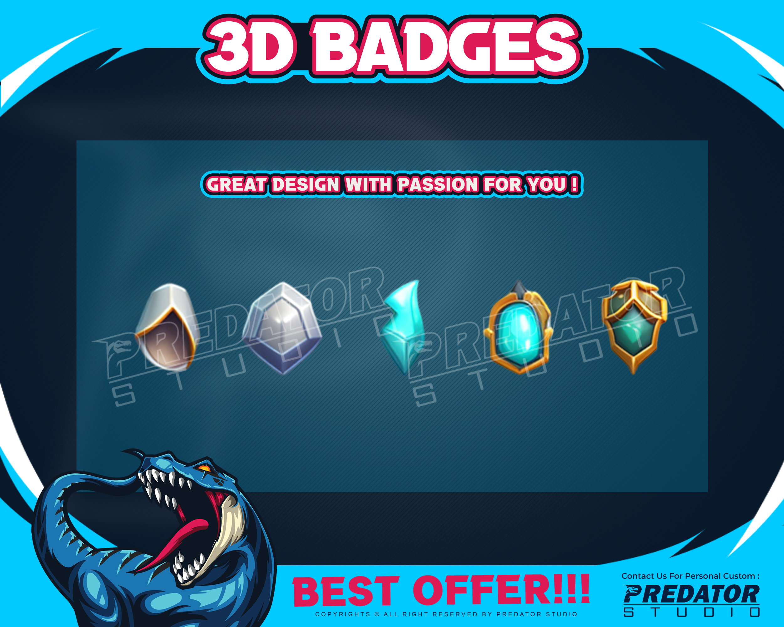 Twitch Sub Badges Cool Sub Badges Twitch Badge Ideas Bit Etsy Ireland