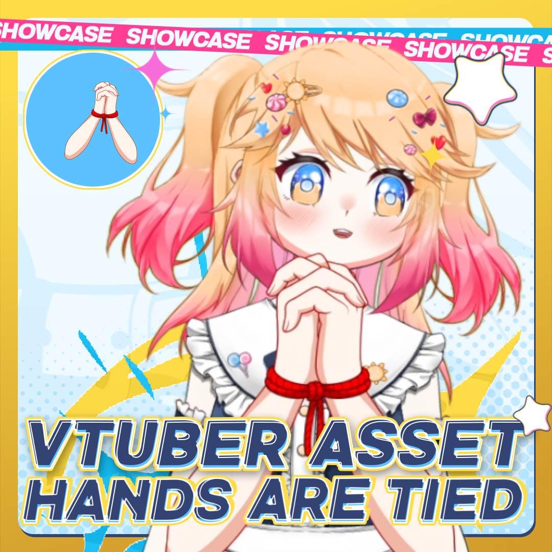 Vtuber Assets Hands Are Tied - Dynamic Live2d Hand Pose Add-on for Streamers & Animators - Etsy