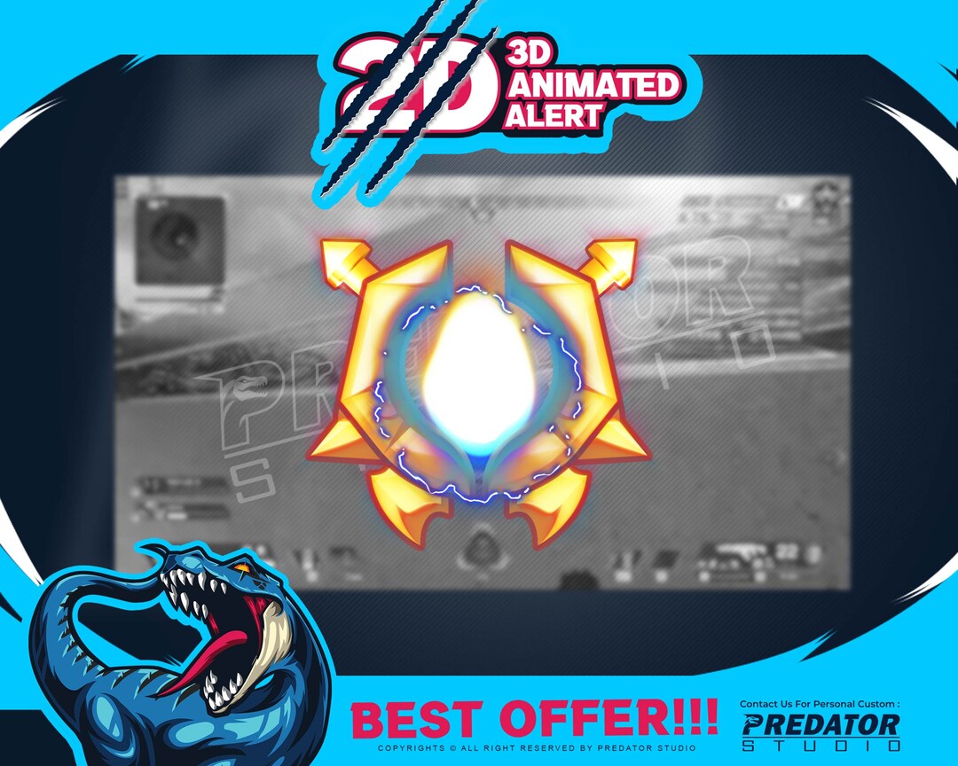 3D Animated Alert Diamond, 3D Alerts, Stream Alerts, Animated Alerts ...