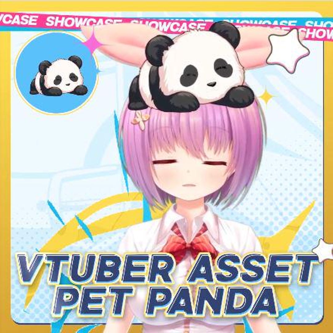Vtuber Panda Pet Prop: Live2d Model Animal Accessory - Etsy