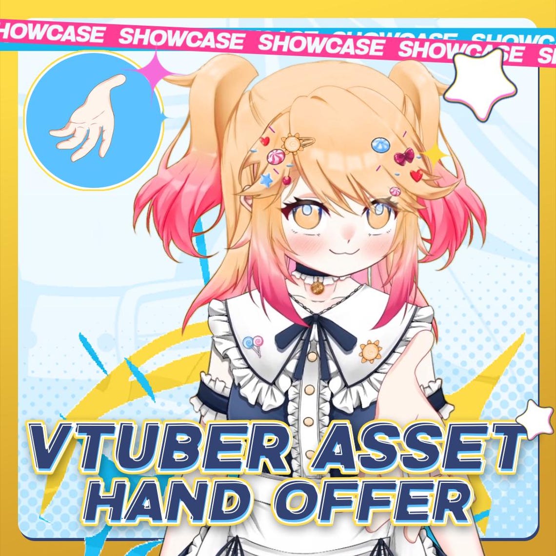 Vtuber Assets Hand Offer for Live2d Open Palm Gesture Prop - Etsy