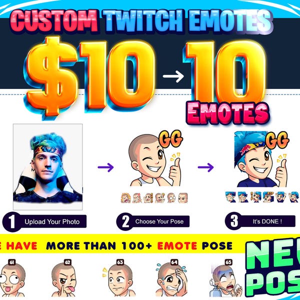 Twitch Emote Commission - Etsy