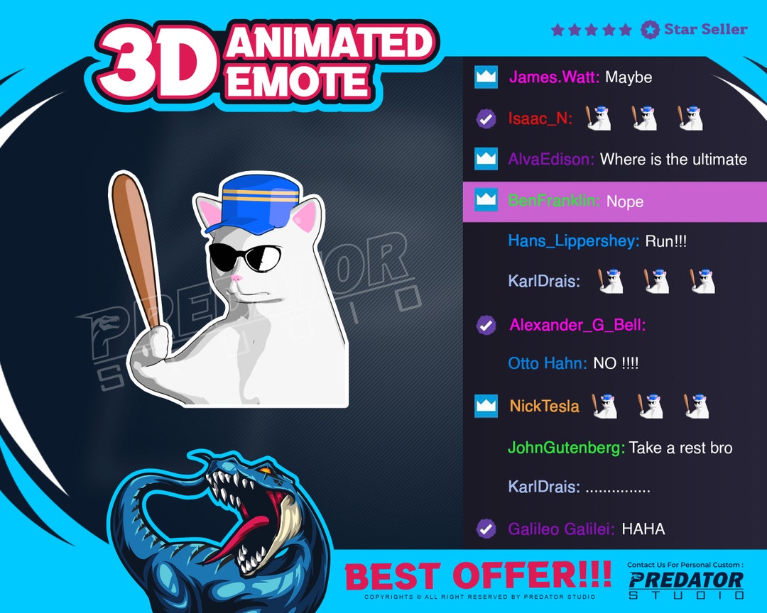 3D Animated Emote Hype Train | Gaming Emotes for Twitch and Discord ...