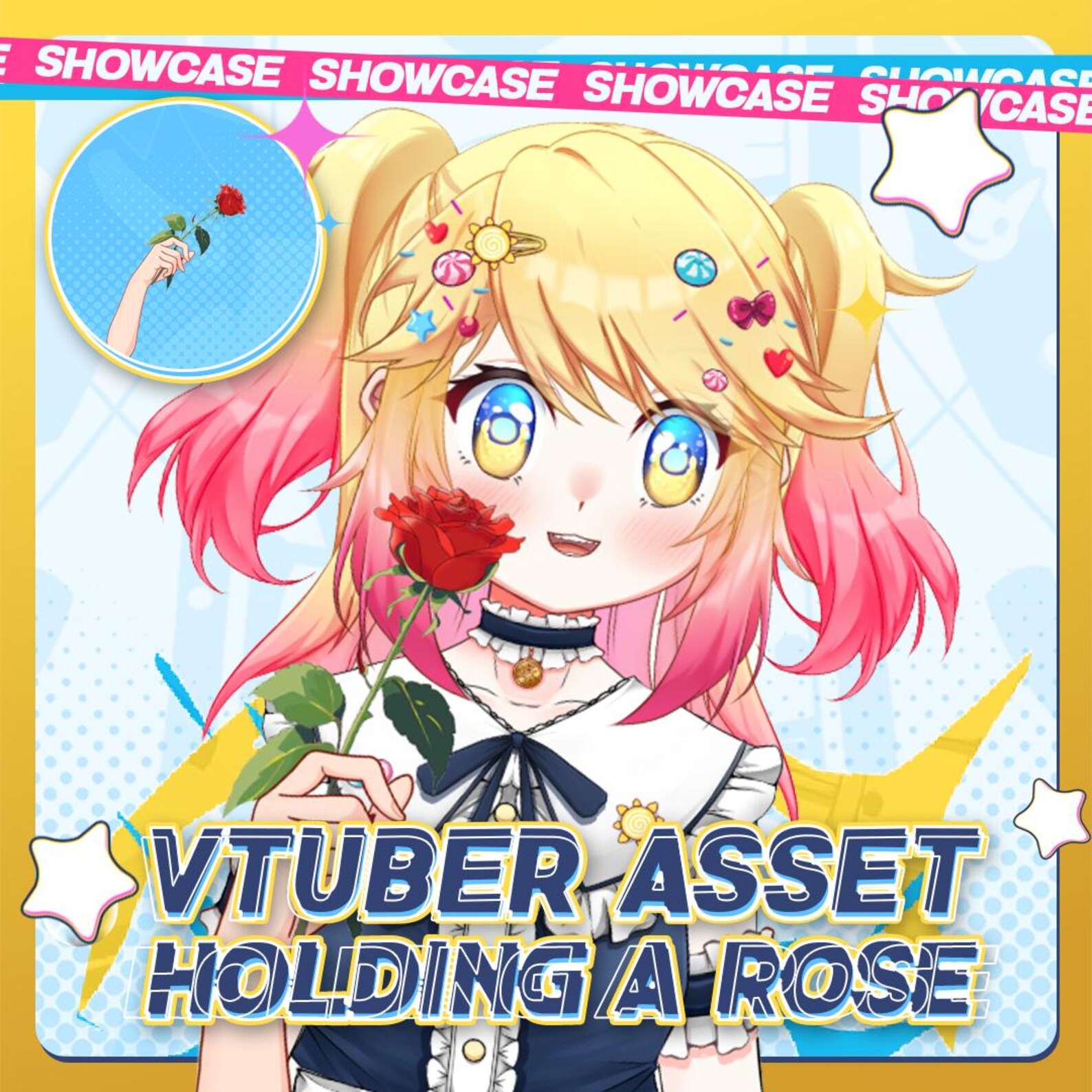Vtuber Rose Prop: Live2d Romantic Gesture Asset - Etsy