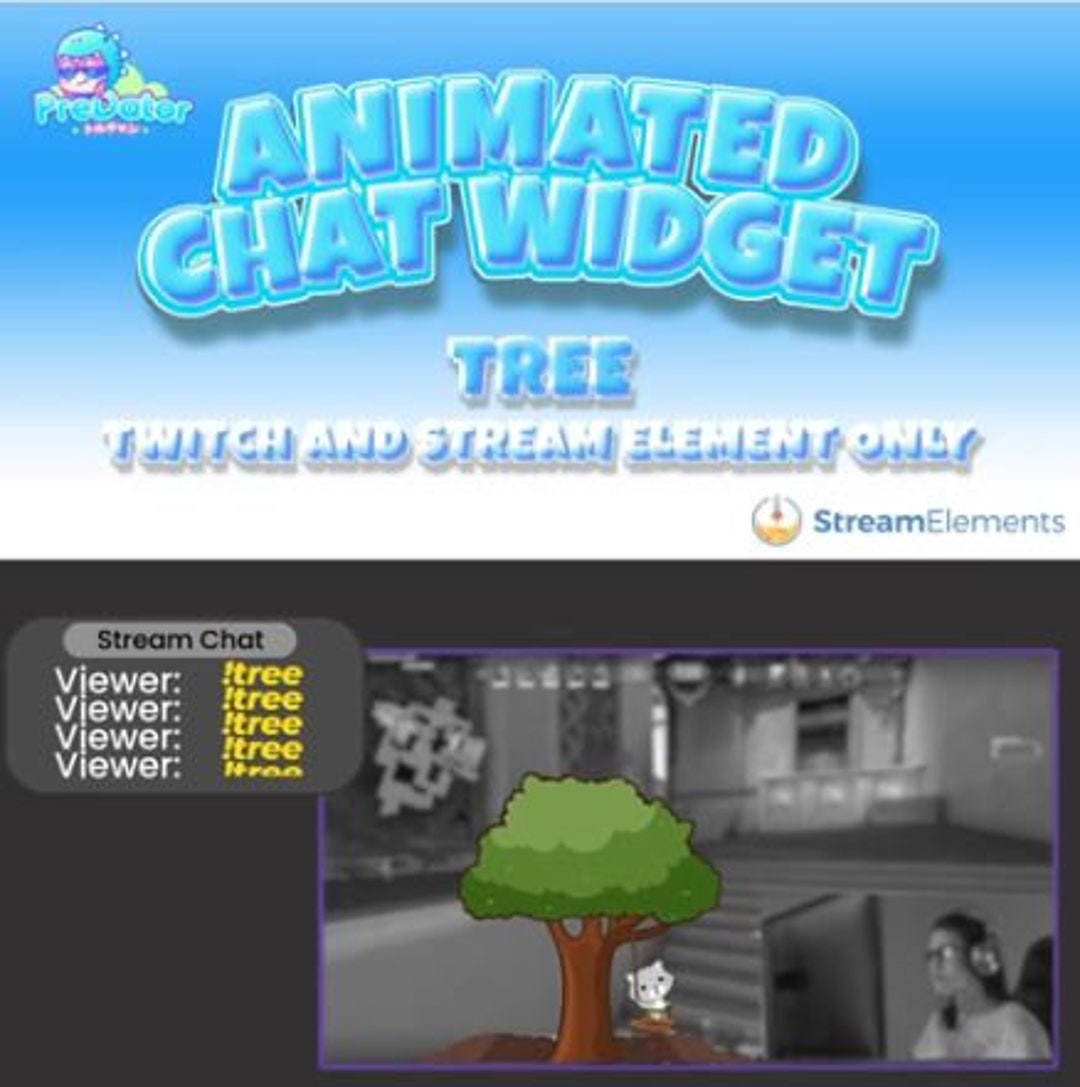 Animated Tree Twitch Chat Widget - Streamelements - Etsy