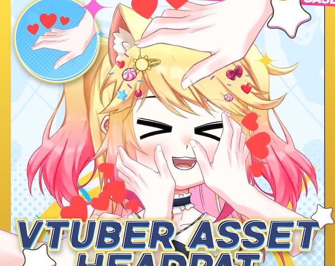 Vtuber Headpat Hand Asset: Live2d Streamer Love Gesture - Etsy