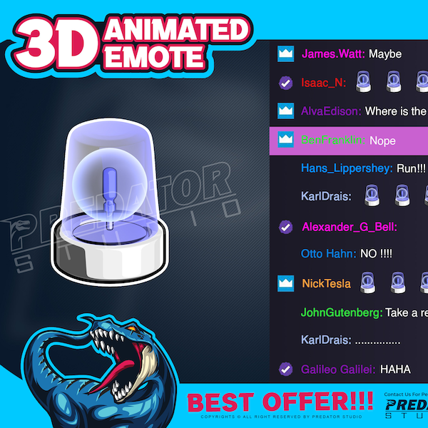 Twitch Emote Animate Police - Etsy Australia