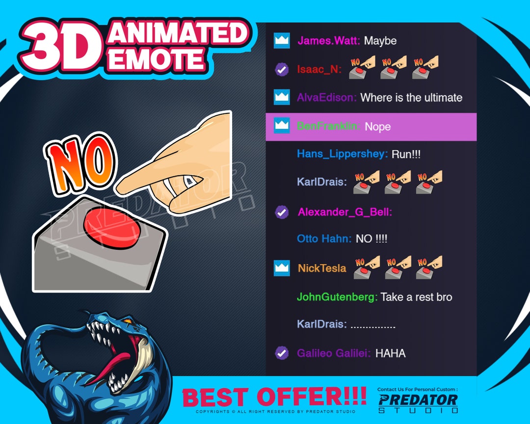 3D Animated Emote, Cute Emotes, Game Emote, Twitch Emotes, Discord ...