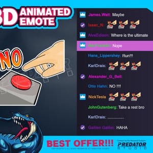 3D Animated Emote, Cute Emotes, Game Emote, Twitch Emotes, Discord ...