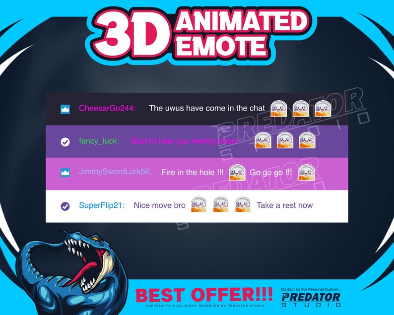 Blanket 3D Animated Emote, Emotes, Kick Emote, Emote Commission, Stream ...