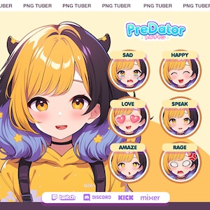 Custom Cute Pngtuber | Pngtuber | Custom PNG Tuber | PNG Character ...