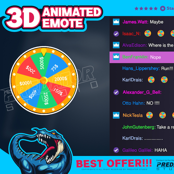 Spin Twitch Emote - Etsy