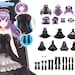 Enchanted Gothic Vtuber: Live2d Avatar, 7 Mystical Outfits, Magical Hairstyles & Expressions - Etsy