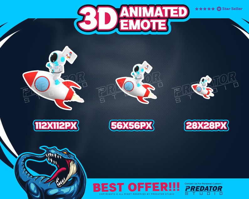 3D Animated Emote Game Emote Cute Emotes Discord Emotes - Etsy