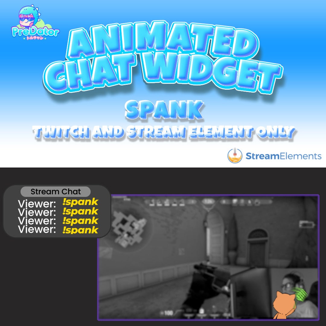 Minimalist Twitch Chat Widget - Clean Design for Your Stream - Spank ...