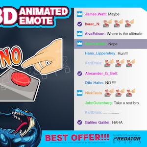 3D Animated Emote, Cute Emotes, Game Emote, Twitch Emotes, Discord ...