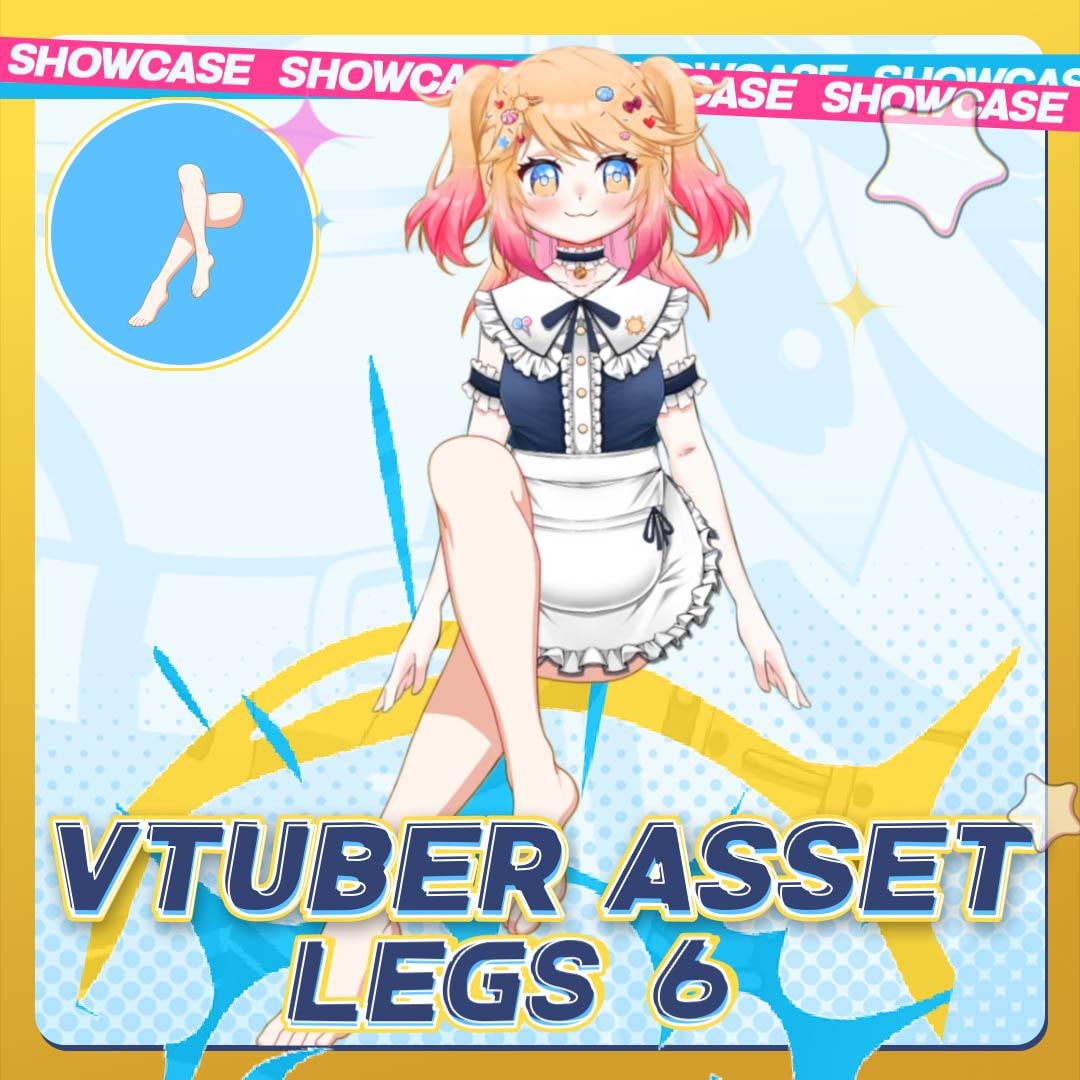 Vtuber Assets Legs Set 6 – Advanced Live2d Leg Parts for Dynamic Model ...