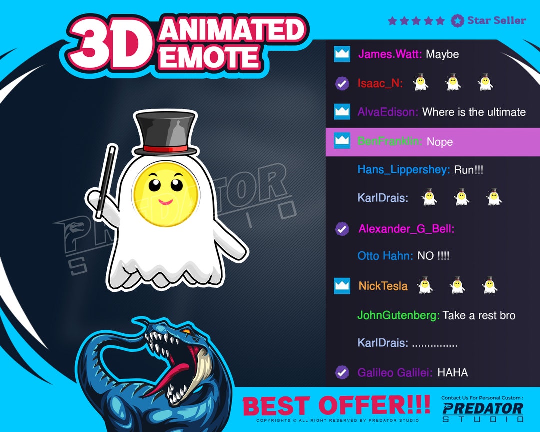 3D Animated Emote, Game Emote, Cute Emotes, Discord Emotes - Enhance ...