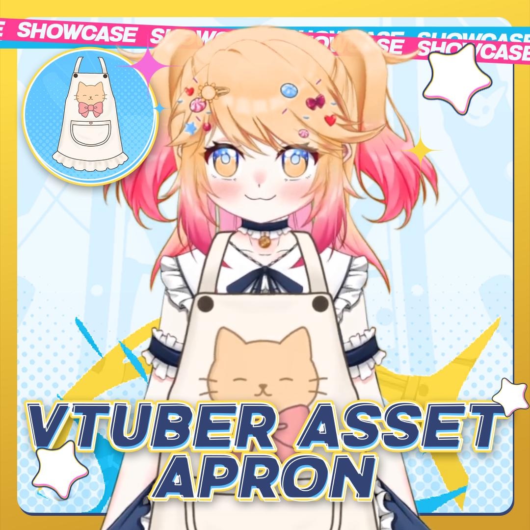 Vtuber Assets | Apron Accessory for Live2d Model | Animation Live2d ...