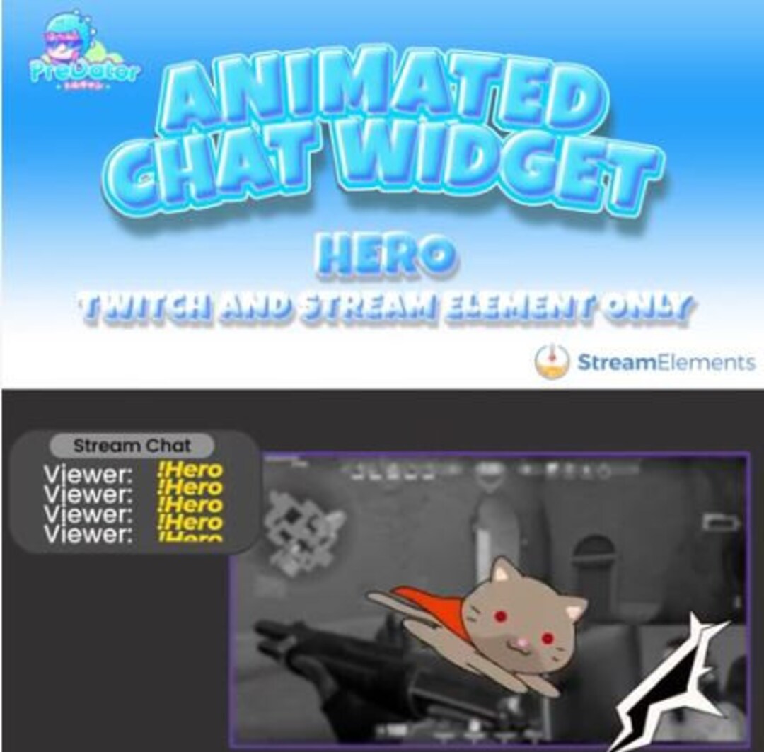 Animated Twitch Chat Widget: Interactive Stream Elements Overlay (GIF ...