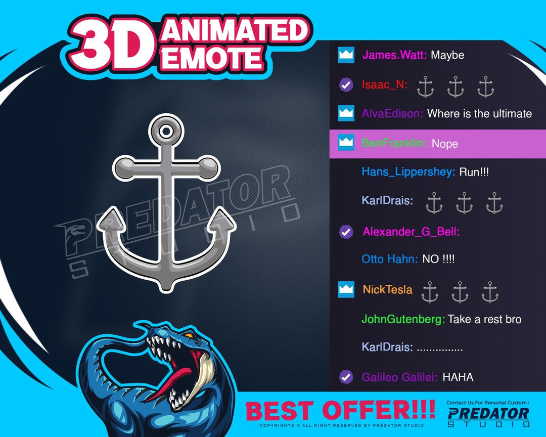 3D Animated Emote, Cool Emotes, Kick Emote, Discord Emotes, Emote ...
