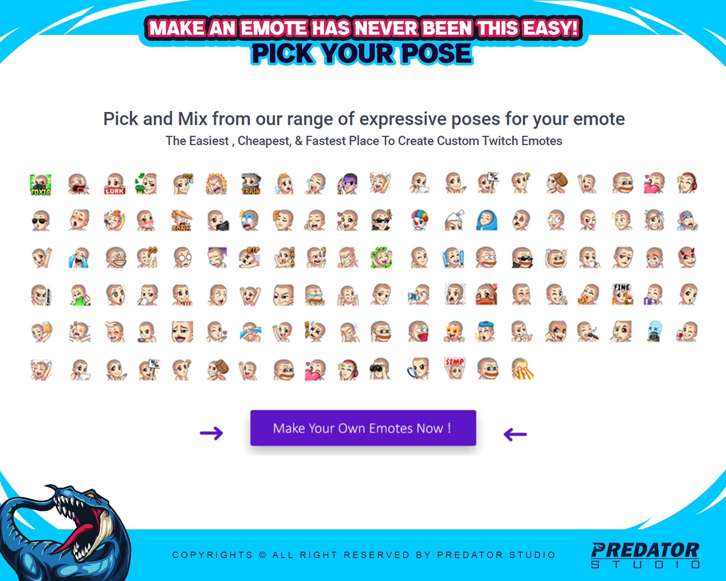 High-quality Ai-generated Custom Twitch Emotes for Your Twitch - Etsy ...