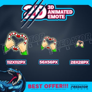 Love Candy 3D Animated Emote, Twitch Emotes, Kick Emote, Sweet Emotes ...