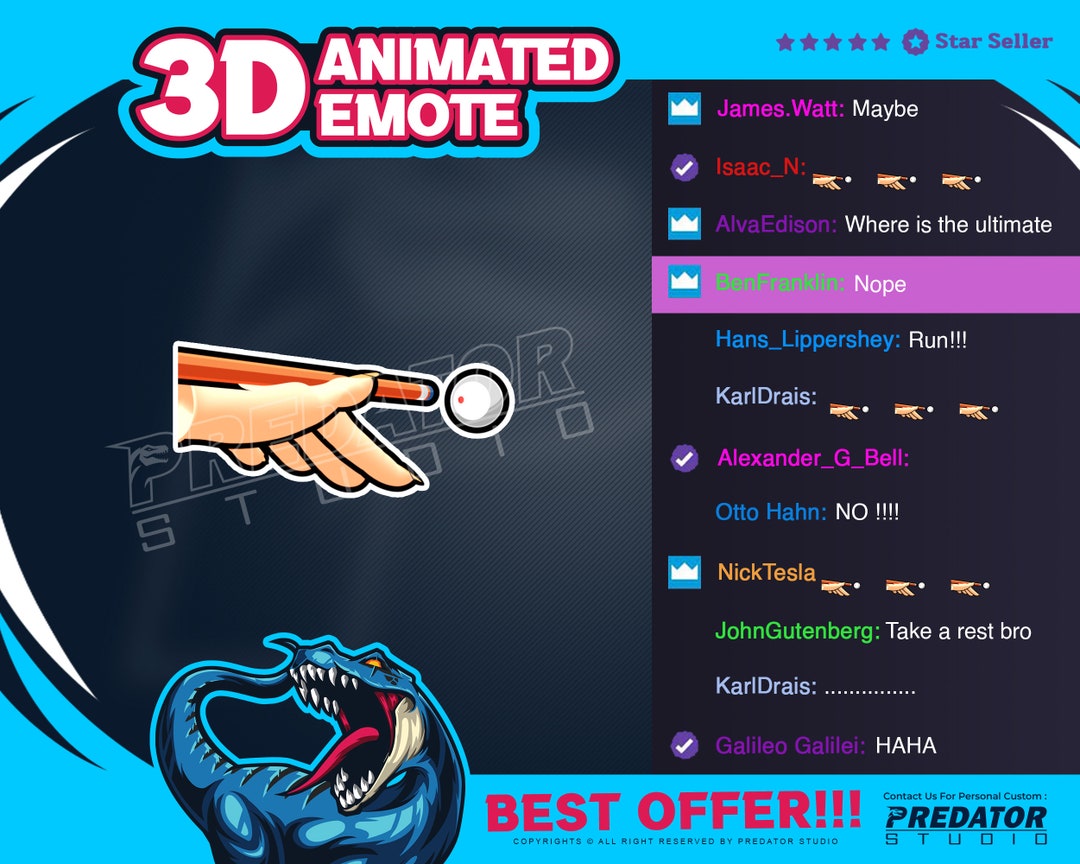 3D Animated Billiard Twitch Emote: Stream Sub Emote (GIF & PNG) - Etsy